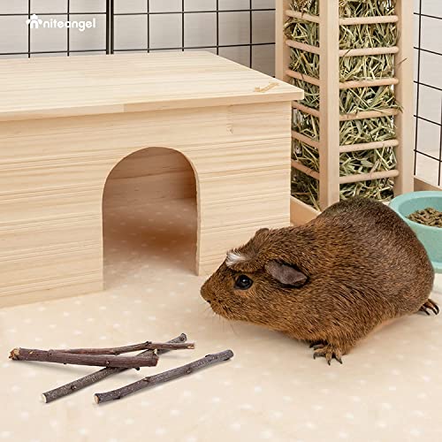 Niteangel Willow Mega Munch Sticks for Rabbits Chinchilla Guinea Pigs - Small Animal Treat Chew Toys - 2 Packs