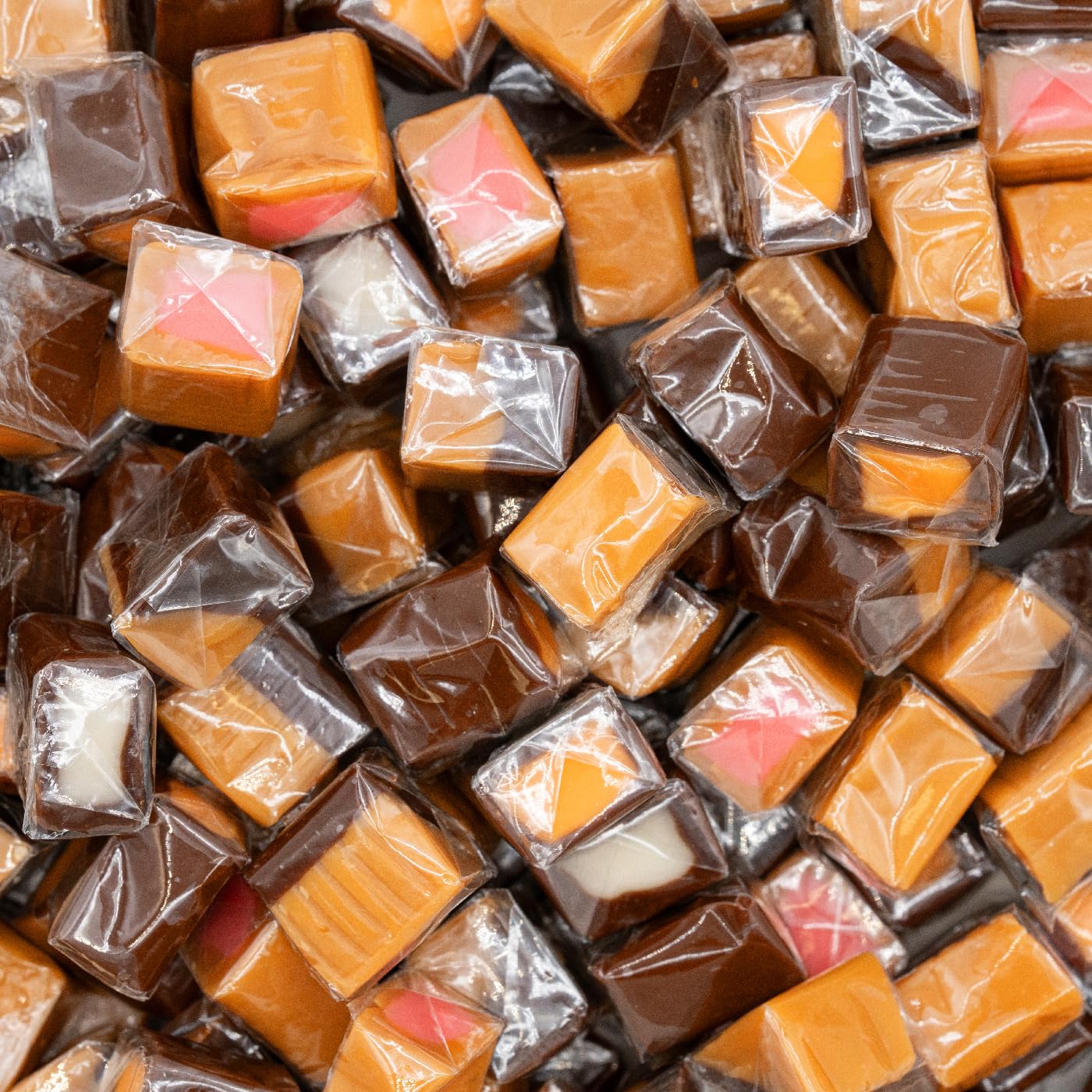 CRAZYOUTLET Assorted Caramels Filled Candy - Individually Wrapped Bulk Pack 2 Pounds
