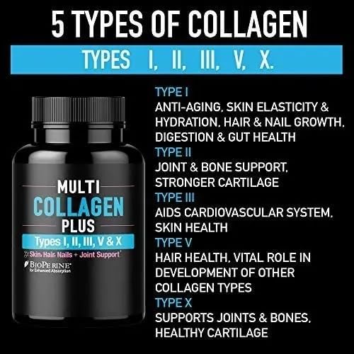 Collagen and Joint Health, Protein Supplement for Healthy Skin, Nails, Bones & Joints - Easy Mixing Nutrients & Proteins