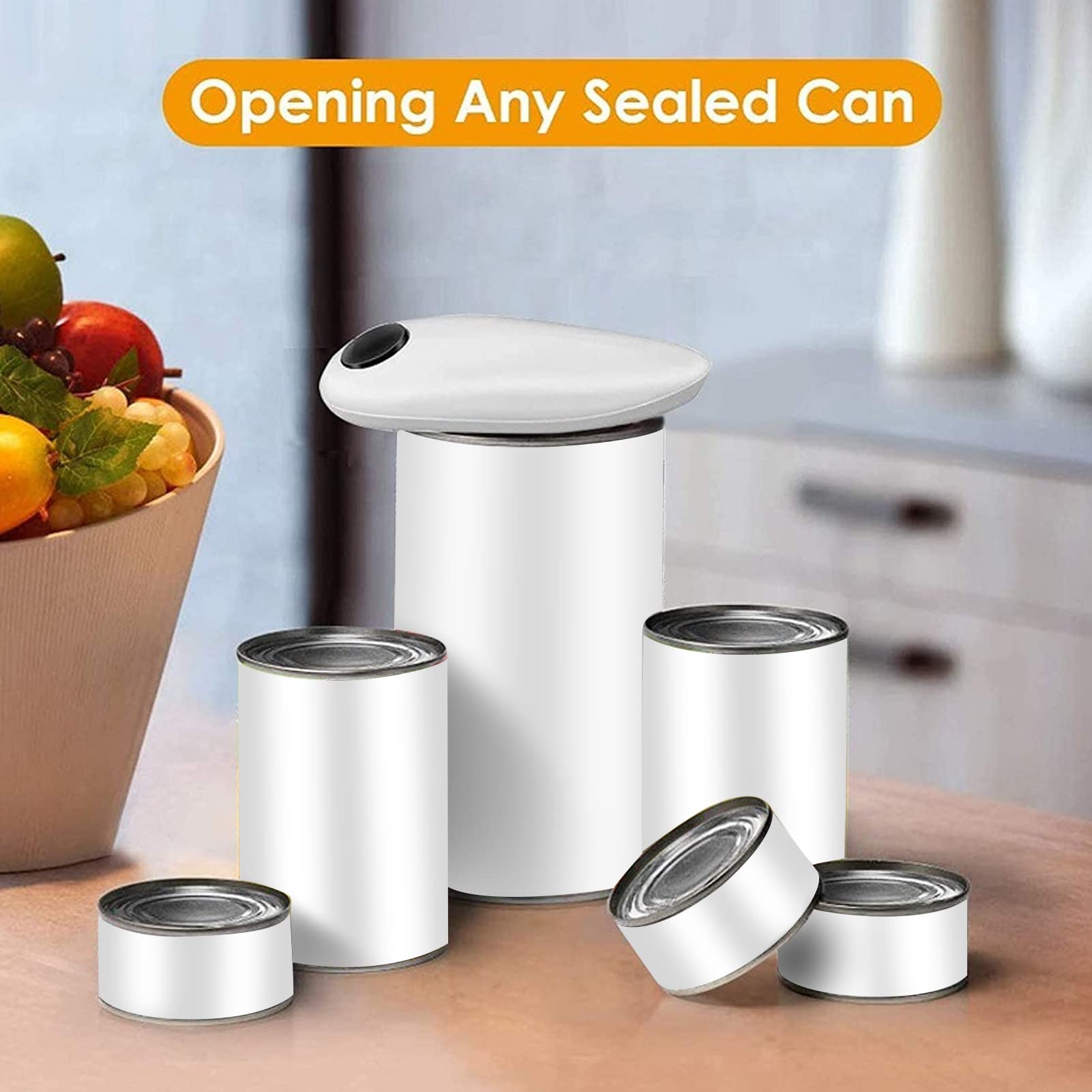 CHICIRIS Kitchen Can Opener, Electric Can Opener Kitchen Touch Smooth Light Weight for Cooks Housewives Elderly