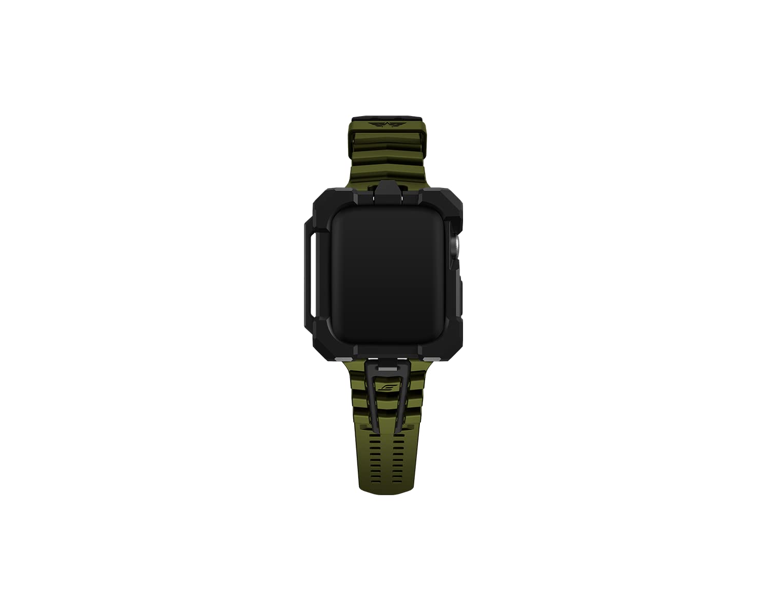 Element Case Special Ops Watch Band and Case for Apple Watch Series 7/8 (45mm) - Rugged, Lightweight and Shock Absorbent Case - Black/Red (EMT-522-260AZ-01)