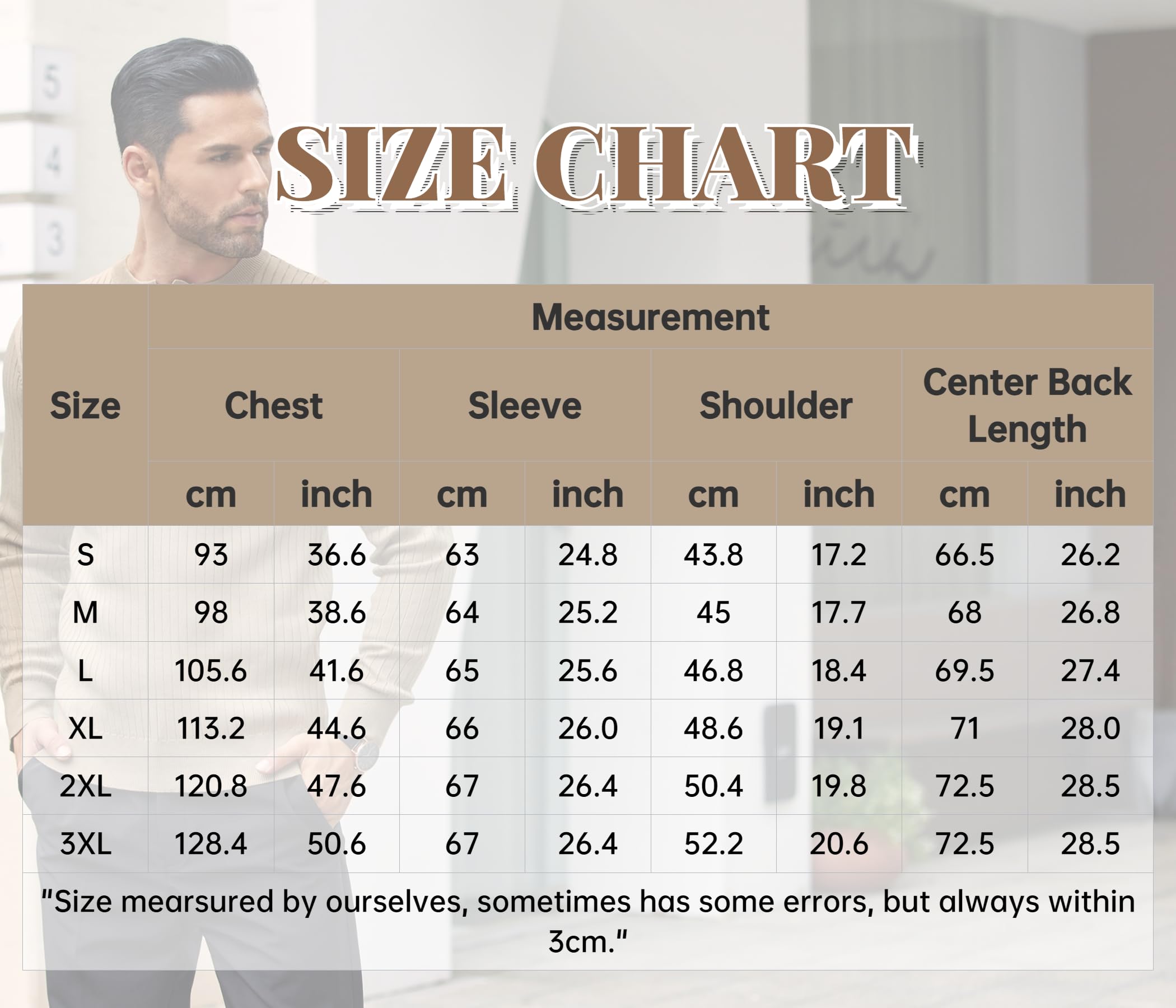 COOFANDY Men's Long Sleeve Knit Henley Shirts Casual Henley T-Shirts Lightweight Ribbed Sweater Khaki
