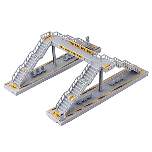 Colcolo HO Scale Model Building Kits Pedestrian Bridge, DIY Assembled flyovers, Assembled Realistic for Diorama, DIY Scene, Fairy Gardens, Micro Landscape