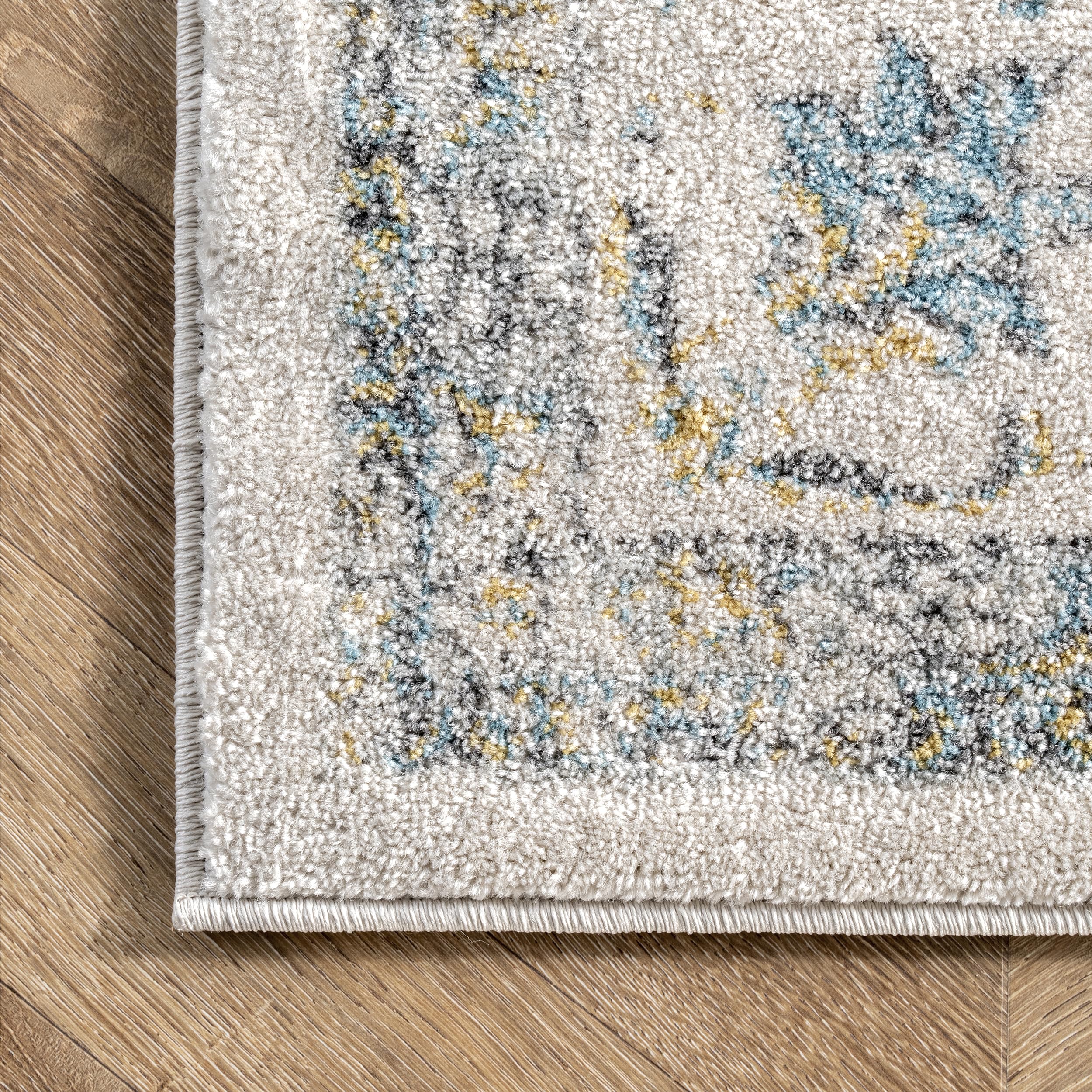 nuLOOM Paisley Verona Vintage Persian Area Rug, 3' x 5' Oval, Blue