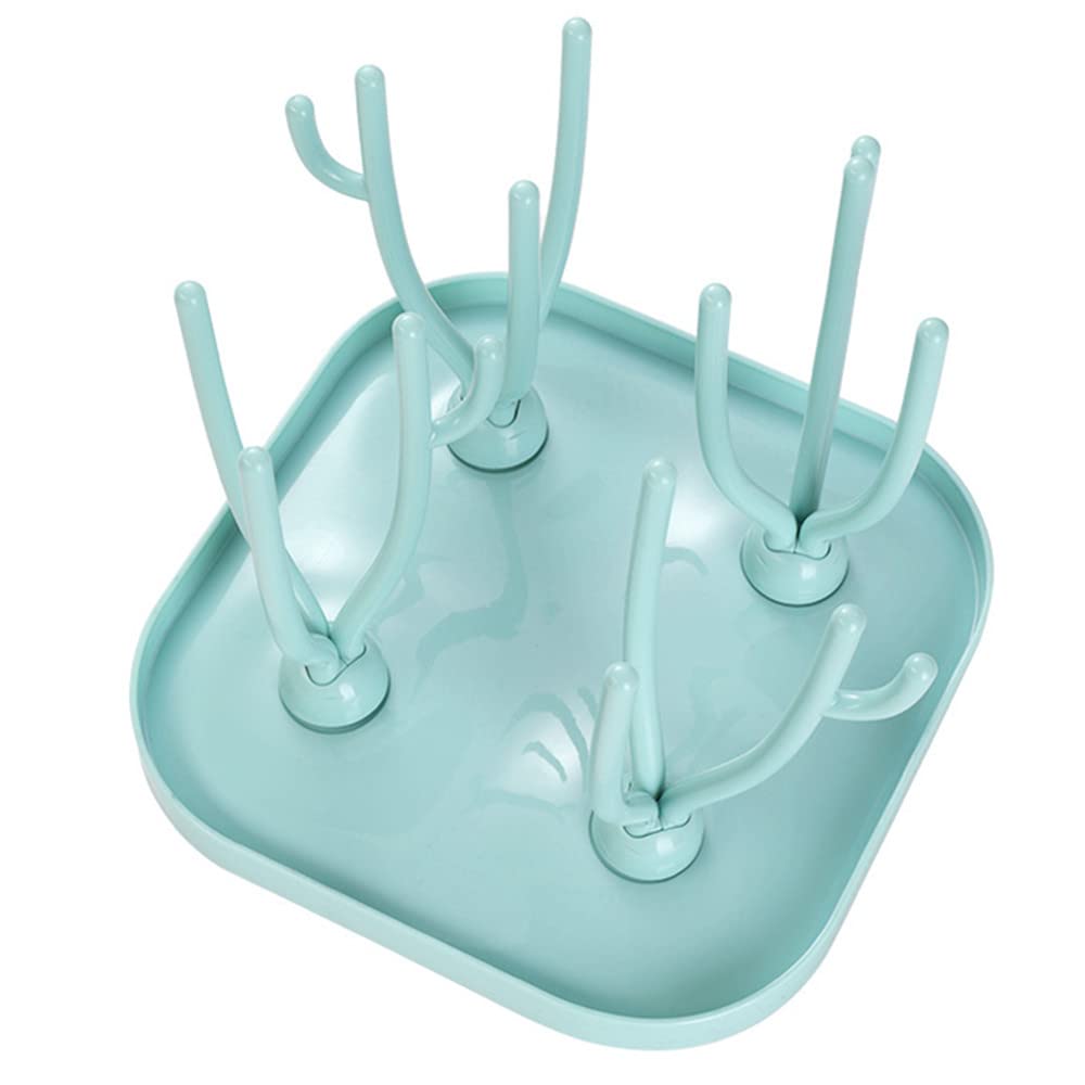 Gavoyeat Baby Bottle Drying Rack Dryer Holder Stand for Nursing Bottles, Cups, Teats, Pump Parts - Space Saving Storage