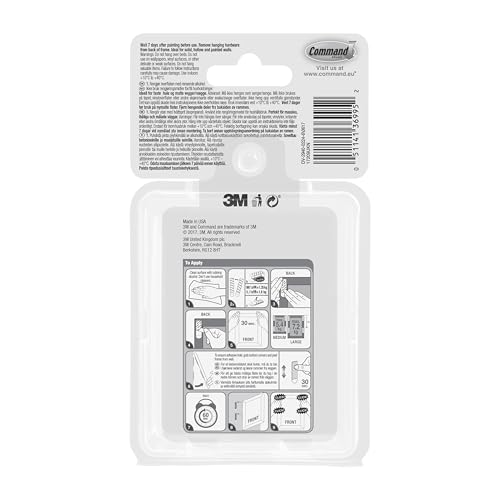 Command Medium and Large Picture Hanging Strips, Damage Free Hanging Picture Hangers, No Tools Wall Hanging Strips for Living Spaces, White, 4 Medium Pairs and 8 Large Pairs
