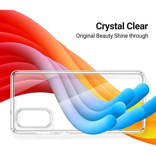 HHUAN Phone Case for Ulefone Power Armor 13 (6.81"), 2 Pcs Shockproof Soft Silicone Bumper Shell, [Ultra-Thin ] [Anti-Yellowing] Clear Back Cover for Ulefone Power Armor 13 - Clear + Black