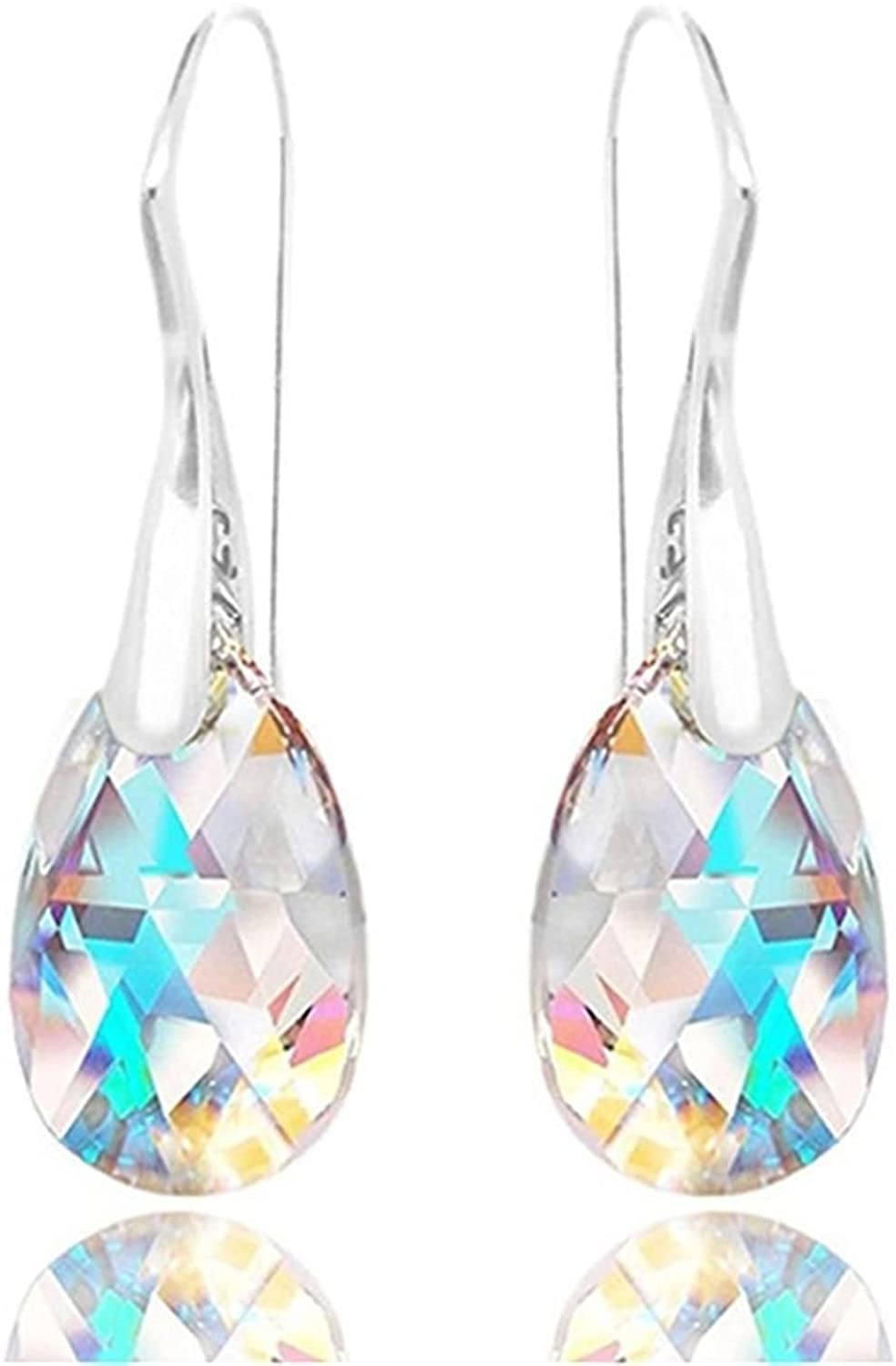 Dangle Earrings for Women Crystal Dangle Drop Earrings Colorful Crystal Earrings for Girls Professional and Fashion