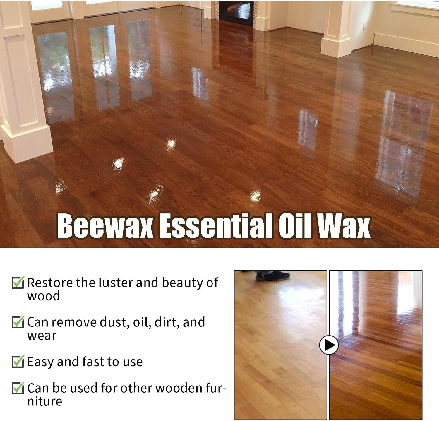 LINGXIN 2PACK Beeswax Spray Furniture Polish, Natural Micro-Molecularized Beeswax Spray, Ouhoe Beeswax Spray, The Original Beeswax Spray