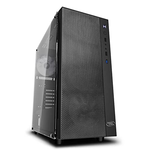 DEEP COOL MATREXX 55 MESH ADD-RGB 4F PC case E-ATX Supported,Mesh Front Panel and4 A-RGB Fans Included 210mm Wide Tower Compartment,4mm Full Sized Tempered Glass