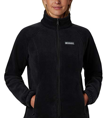 Columbia Women's Benton Springs Full Zip, Black, Petite Small