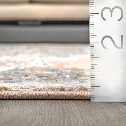 nuLOOM Vintage Medallion Thea Area Rug, 6' 7" x 9', Beige