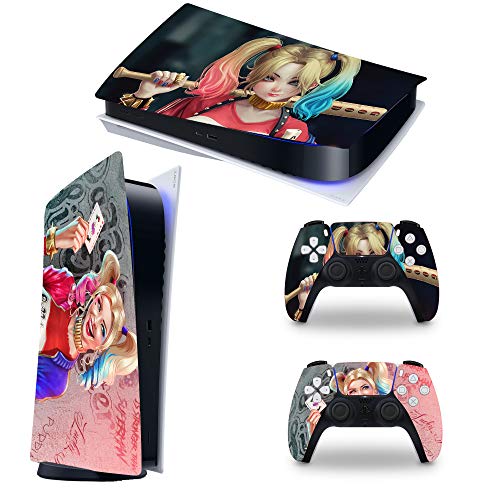 Crazy Girl - PS5 Standard Edition Skin Console - PS5 Standard Edition Controller Skin Cover Vinyl Decal Protective