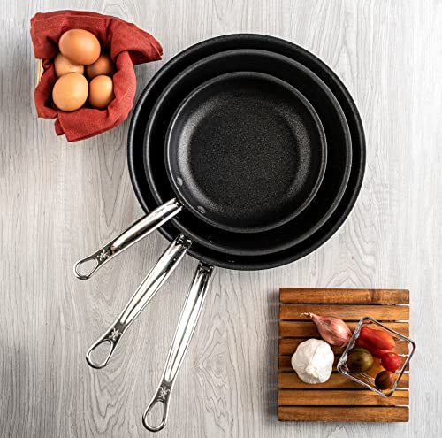 Hestan - ProBond Collection - TITUM 100% Triple Bonded Nonstick Stainless Steel Frying Pan, Induction Cooktop Compatible, Made without PFOAs (8.5-Inch)