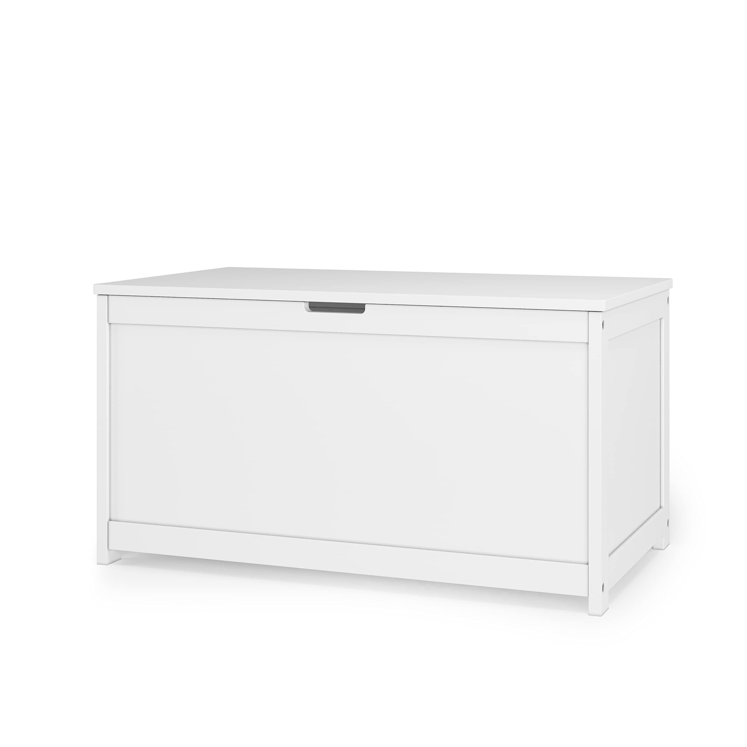 Child Craft Harmony 33â Wood Storage Box, Large Storage Chest, Plenty of Storage, 2 Safety Hinges, Standard Ventilation Hole on Back, 6 Cubic Feet of Storage (Matte White)