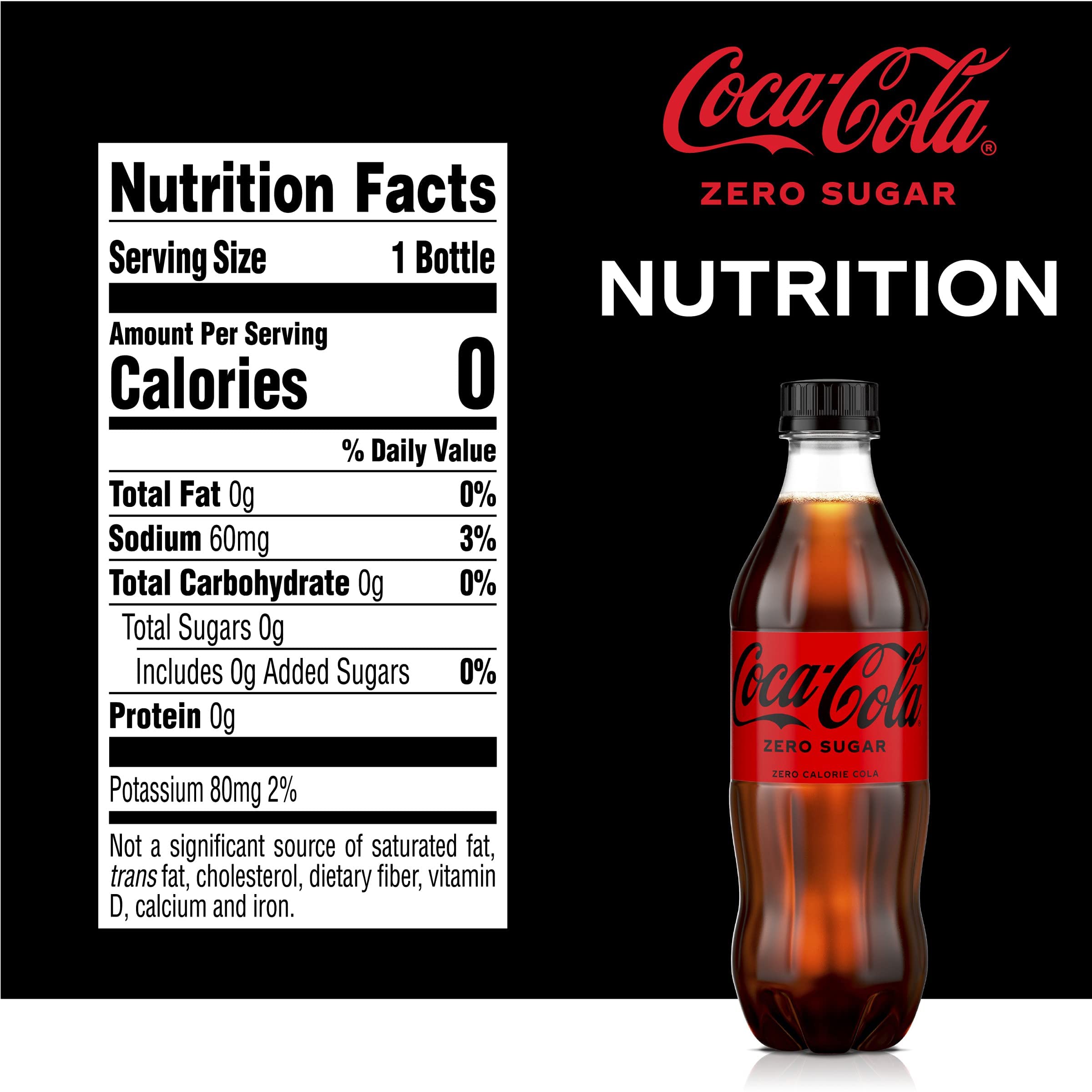 Coke Zero Sugar Diet Soda Soft Drink, 16.9 fl oz, 6 Pack