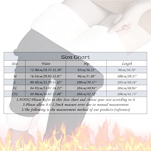 High Waisted Thermal Winter Yoga Pants for Women High Waisted Thermal Winter Hiking Running Pants Pockets(Pink,X-Large)