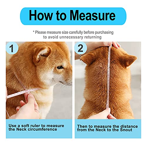 Supet Dog Cone Adjustable Pet Cone Pet Recovery Collar Comfy Pet Cone Collar Protective Collar for After Surgery Anti-Bite Lick Wound Healing Safety Practical Plastic E-Collar