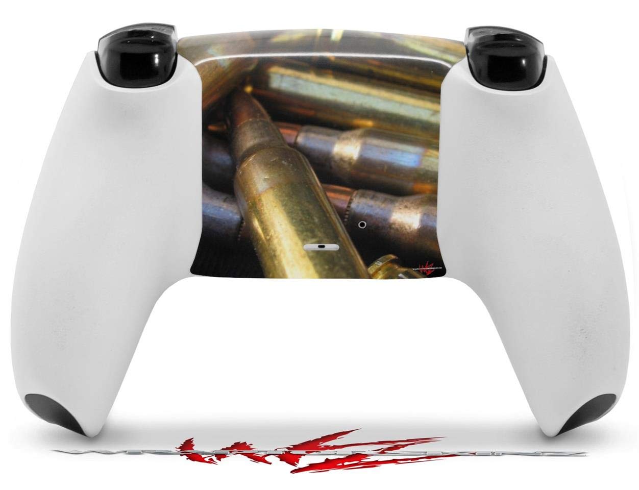 WraptorSkinz Skin Wrap compatible with Sony PS5 DualSense Controller Bullets (CONTROLLER NOT INCLUDED)