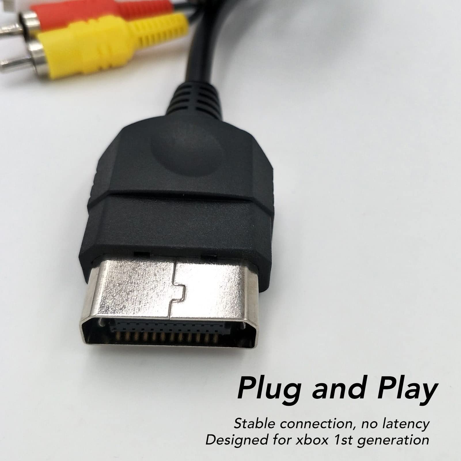 Game Sound Video Cable Stable Signal Game Console AV Cable 5.9ft Prevent HD Interference for TV