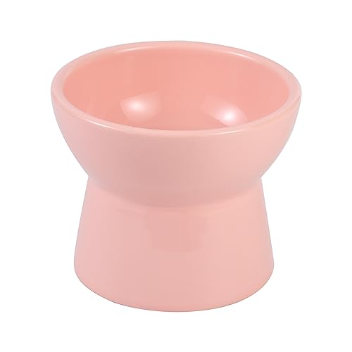 LIONWEI LIONWELI Ceramic Cat Feeder Bowl, Premium Pet Feeder, Extra Large 550 ML, Whisker Friendly, Microwave and Dishwasher Safe, 6.1 inch x 6.1 inch x 5.1 inch