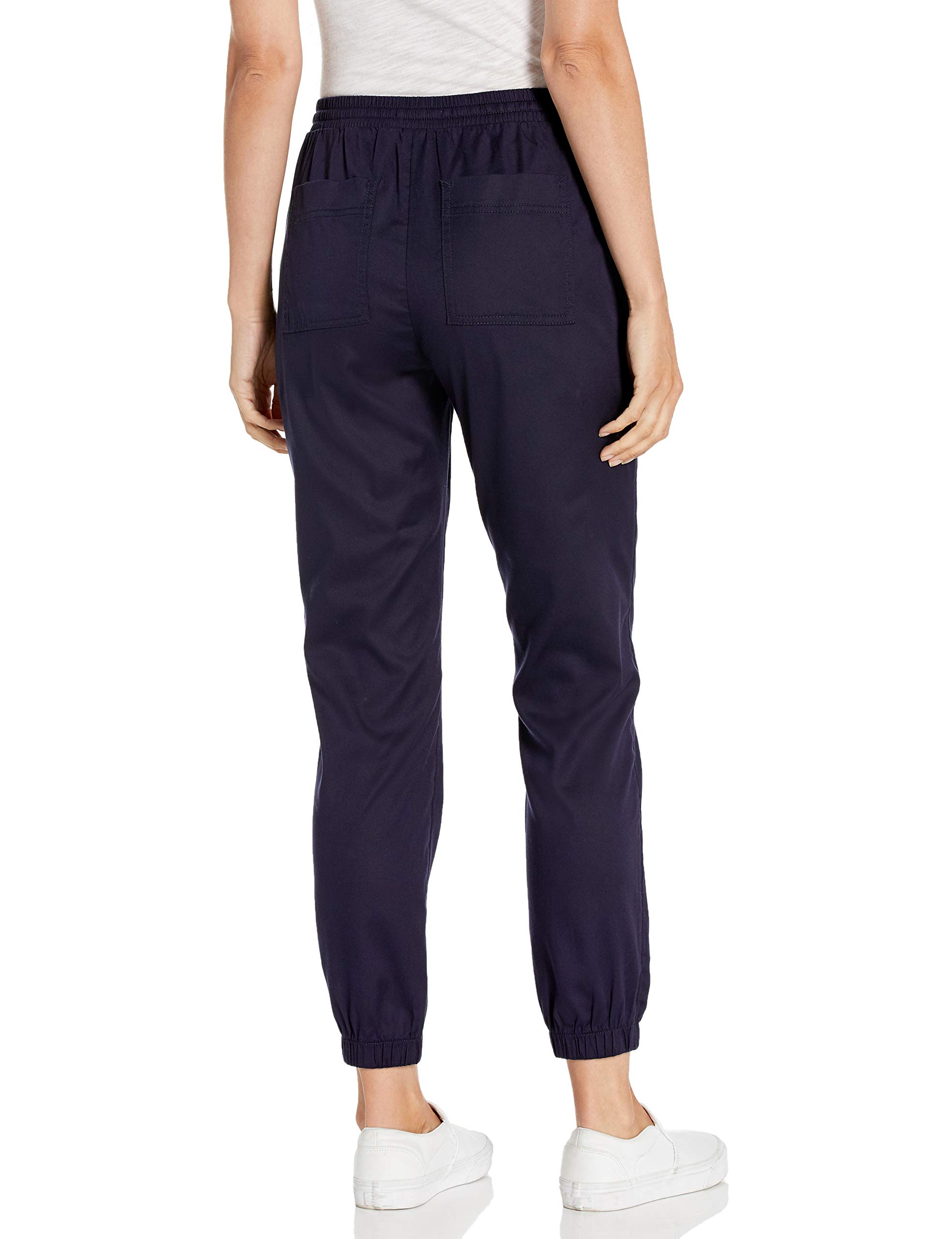 Daily Ritual Women's Stretch Tencel Drawstring Jogger Pant, Navy, Medium