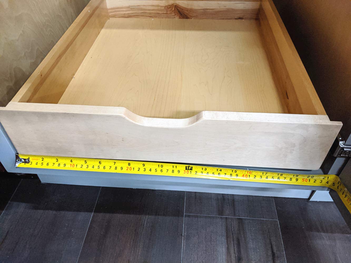 ELYSIAN 20'' Bottom Mount Soft Close Drawer Fully Assembled Wooden Drawer Organizer, Pull Out Under Cabinet Sliding Shelf Kitchen Pull Out Organizer Drawer Roll Out Wood Storage Cooking utensil drawer