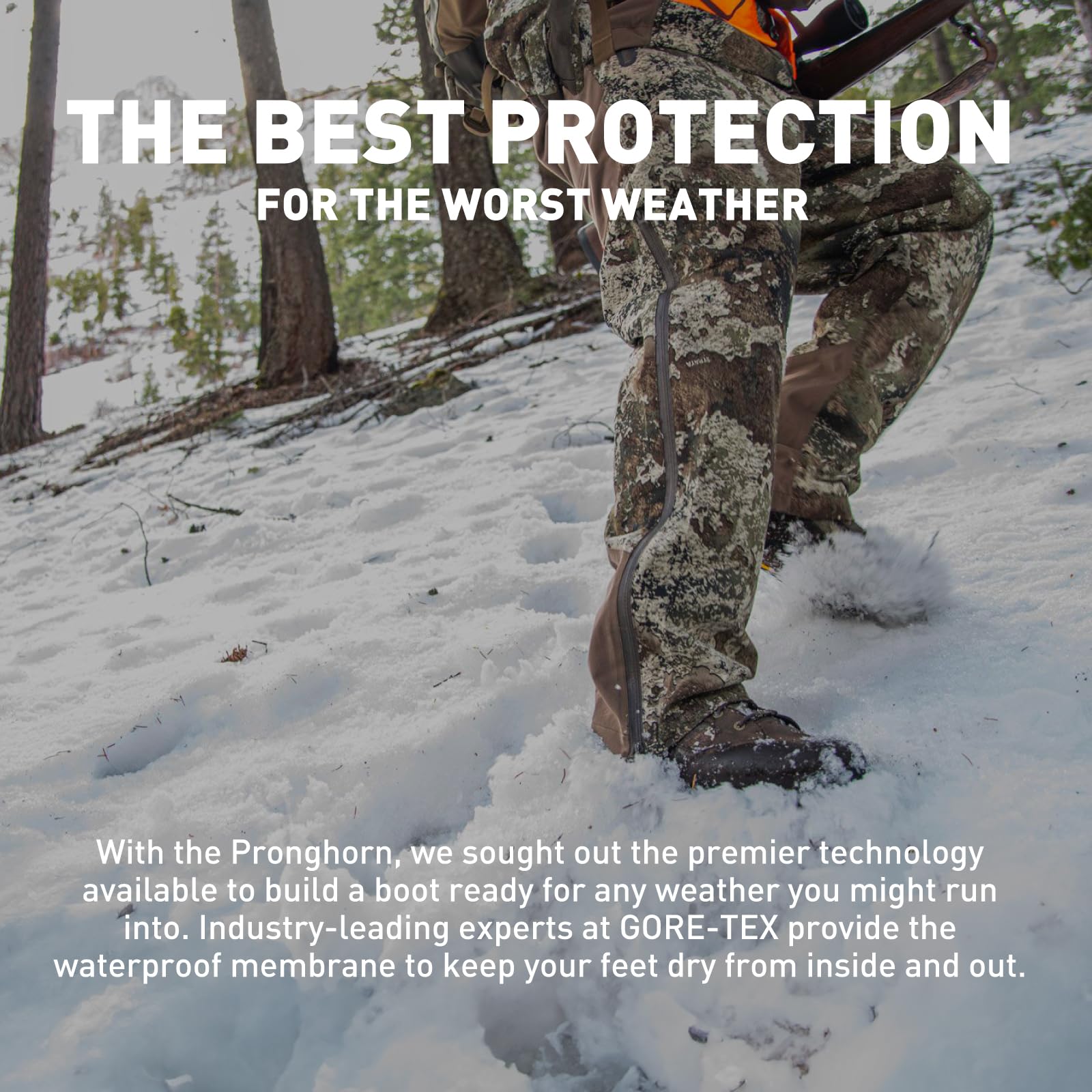 Danner Pronghorn 8” Hunting Boots for Men - Waterproof Gore-Tex and Full-Grain Leather, Cushion Midsole, Torsion Shank, and Vibram Traction Outsole, Brown - 11.5 D