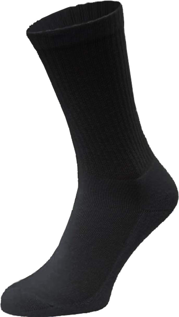 Cotton Crew Socks, 24 Pairs, Men Women Premium Moisture Wicking Casual Sport Unisex Value Bulk Pack