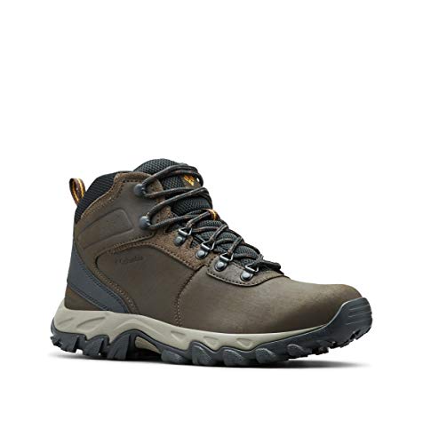 Columbia mens Newton Ridge Plus Ii Waterproof Hiking Boot, Cordovan/Squash, 9 US