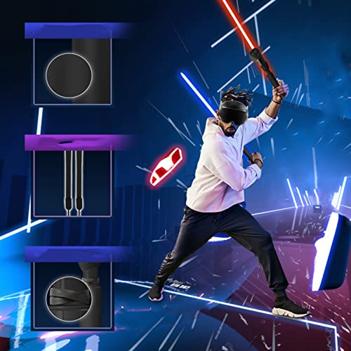 Ferbao Lightsaber Handle Extension Grips VR Game Controllers Handle for Meta Quest Pro