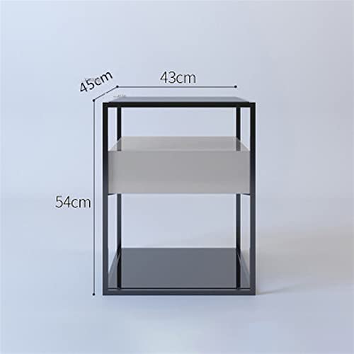 HIGOH Bedside Table Bedroom Living Room Bedside Table Dorm Locker Apartment Side Table Hotel Bedside Table