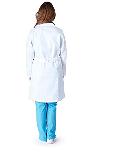 M&M SCRUBS Womens lab Coat - Lab Coat S White