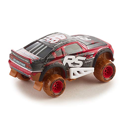 Mattel Disney Cars Toys XRS Mud Racing Racing T. G. Castlenut Vehicle 155 Scale Die-Casts, Real Suspensions, Off-Road, Dirt-Splashed Design, All-Terrain Wheels, Ages 3 and up​