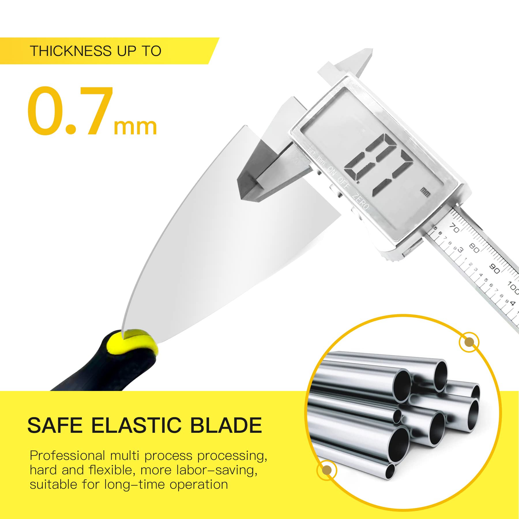 Putty Knife Scrapers, 1.5 Inch Spackle Knife, Metal Scraper Tool for Drywall Finishing, Plaster Scraping, Decals, and Wallpaper