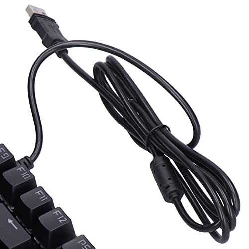 GOWENIC Mechanical Illuminated Keyboard, 2 Color Injection 9 Lighting Effects Knob Version, Colorful Backlit Wired 104 Keys Gaming Keyboard