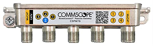CommScope 8 Way CSPM7G Coax Splitter with MoCA & POE Filter Passive Gateway 7 Port CATV 5-1002 & MoCA 1125-1675 MHz