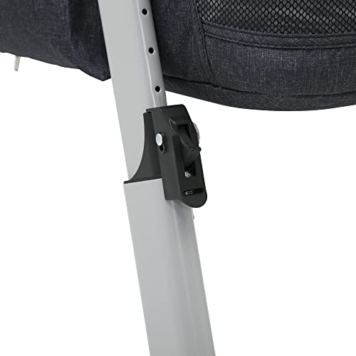 GAP babyGap Whisper Bedside Bassinet Sleeper with Breathable Mesh and Adjustable Heights - Lightweight Portable Crib - Made with Sustainable Materials, Black Camo