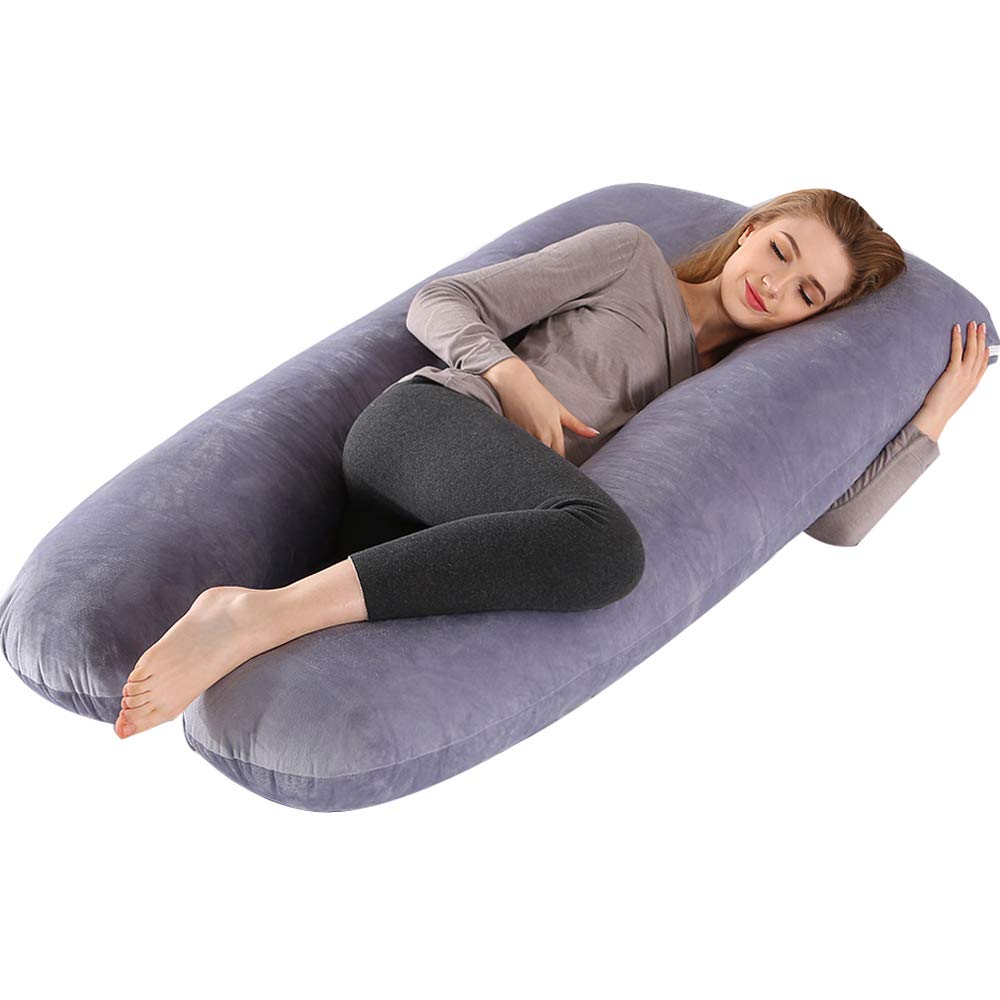 Datoubuda Comfortable Pregnancy Pillow,Full Body Support,Suitable for Pregnancy,Side Sleeping,and Breastfeeding,Pregnancy Pillows for Sleeping,Body Pillows for Adults,Maternity Pillow