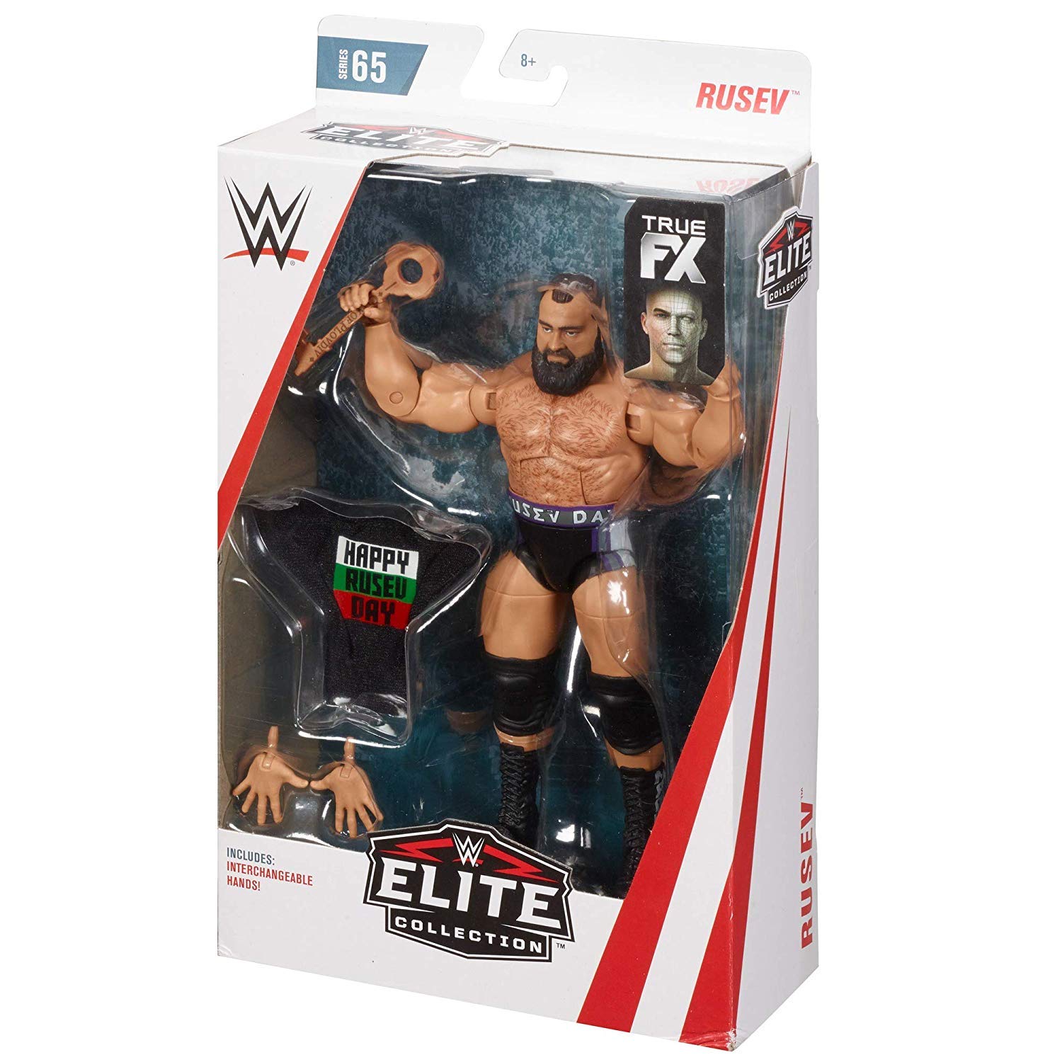 WWE MATTEL Rusev Elite Collection Deluxe Action Figure with Realistic Facial Detailing, Iconic Ring Gear & Accessories