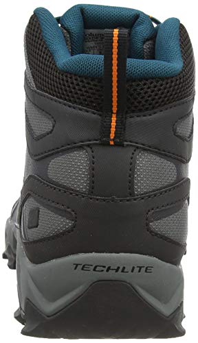 Columbia Women's High Rise Hiking Shoe, Ti Grey Steel Deep Wave, 9