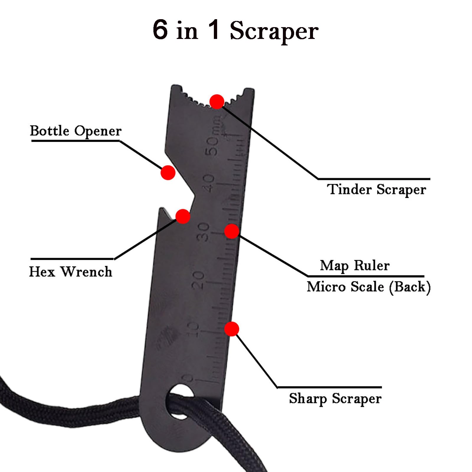Flint Fire Starter, Fire Starter Survival Tool with Magnesium and Ferro Rod for Camping Hiking Outdoor Survival