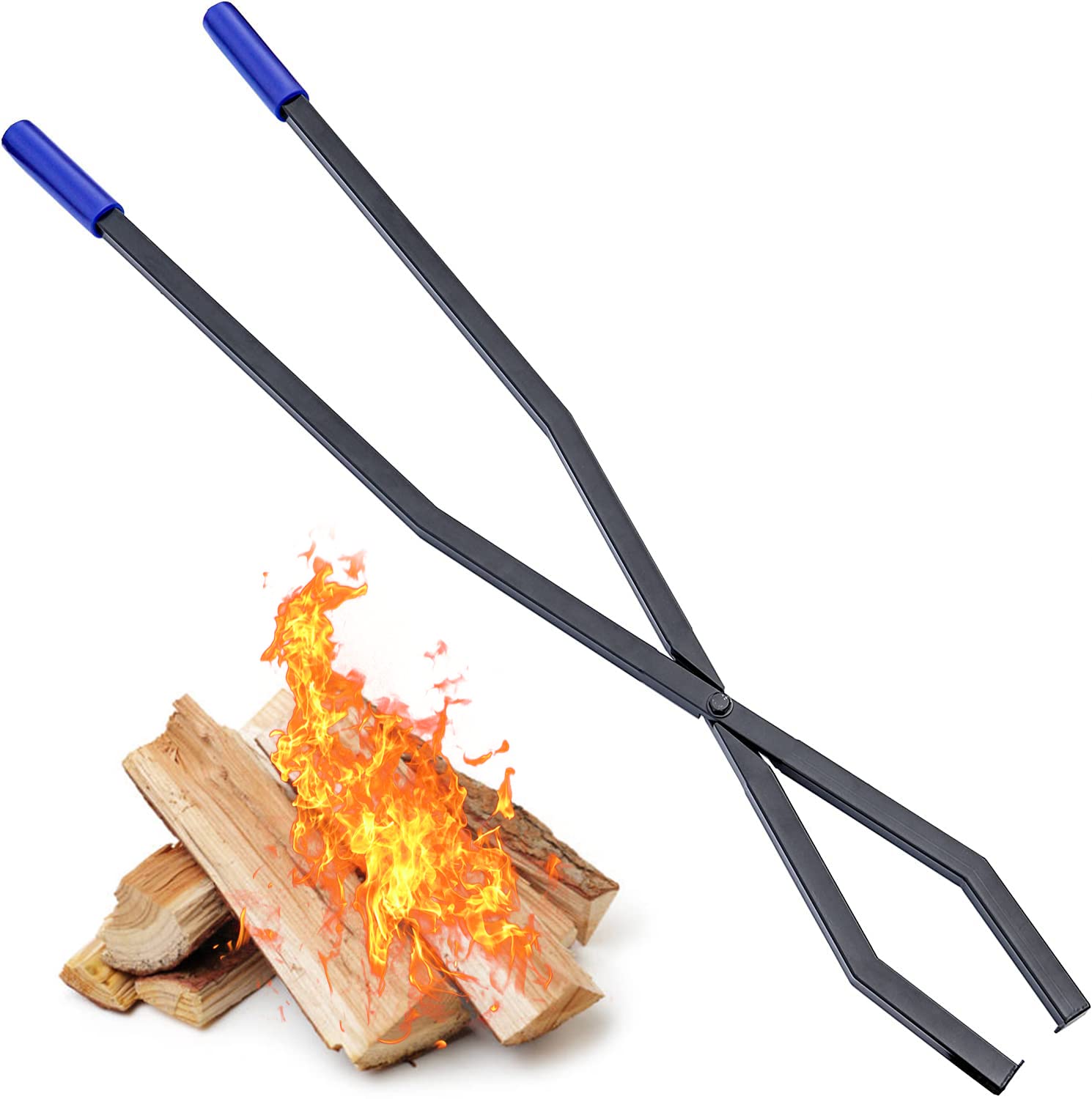 Heavy Duty Metal Log Grabber Rustproof Safely Moves Firewood