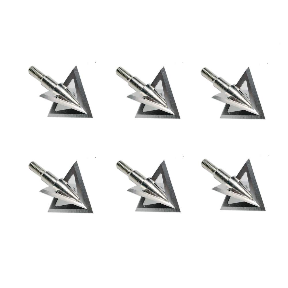 DarkForest 6pcs DB-6 Hunting Broadheads 100 Grain 1.18" Cutting Diameter 4 Blades Broadhead