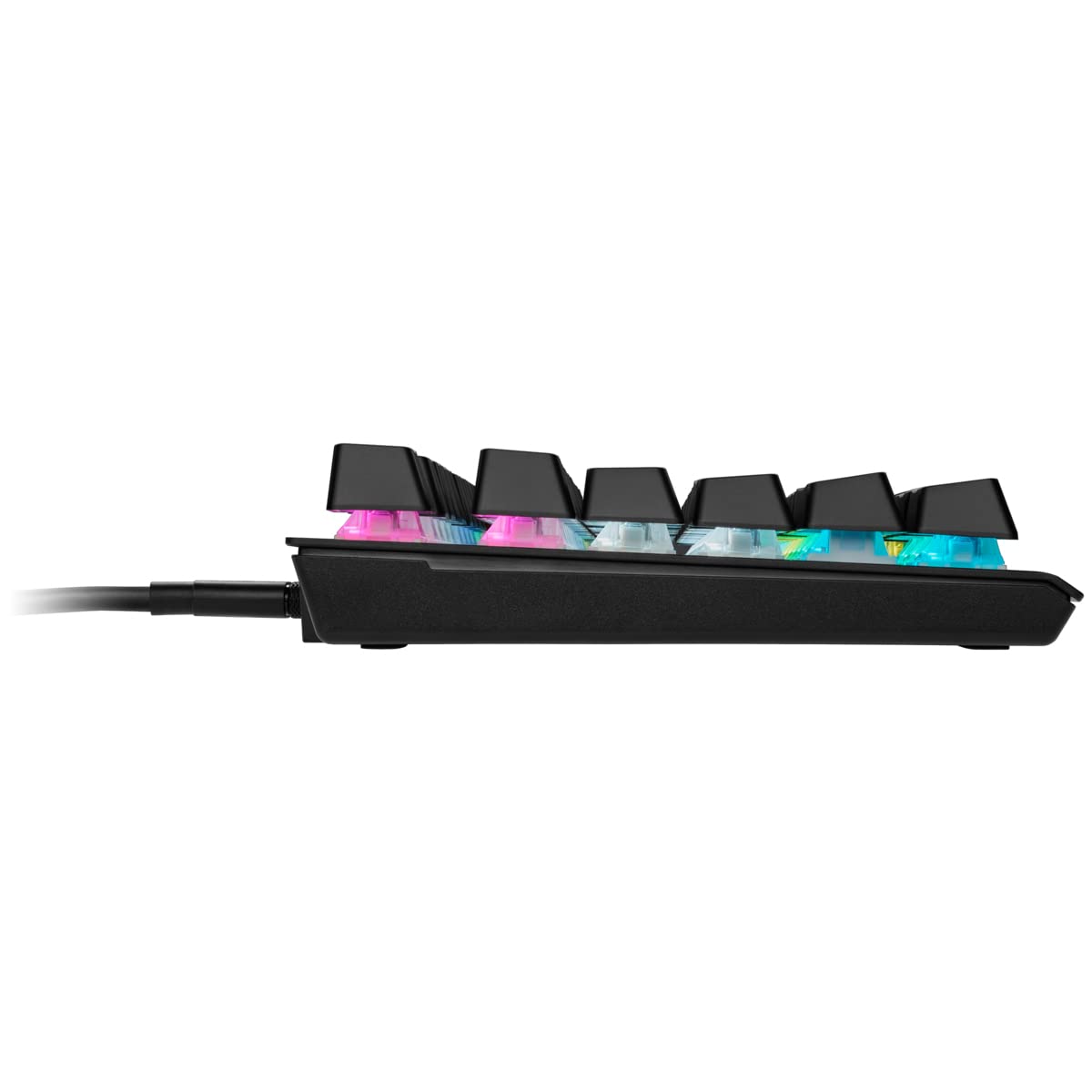 CORSAIR K60 RGB TKL RGB Tenkeyless Optical-Mechanical Wired Gaming Keyboard - OPX Switches - Polycarbonate Keycaps - iCUE Compatible - QWERTY NA Layout - Black