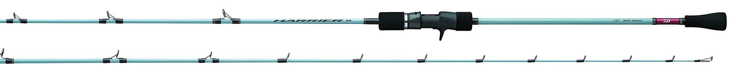 Daiwa HSP66MHB Harrier Slow Pitch Jigging Series, Sections= 1, Line Wt.= 40Lb Braid, Lure Weight= Up to 300G