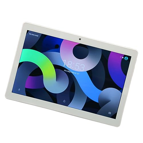 DAUERHAFT 10.1 Inch Tablet, 12GB RAM 256GB ROM 1920x1200 Resolution 100-240V 10.1 Inch Tablet PC 20MP Rear Camera GPS for Business for Entertainment (US Plug)
