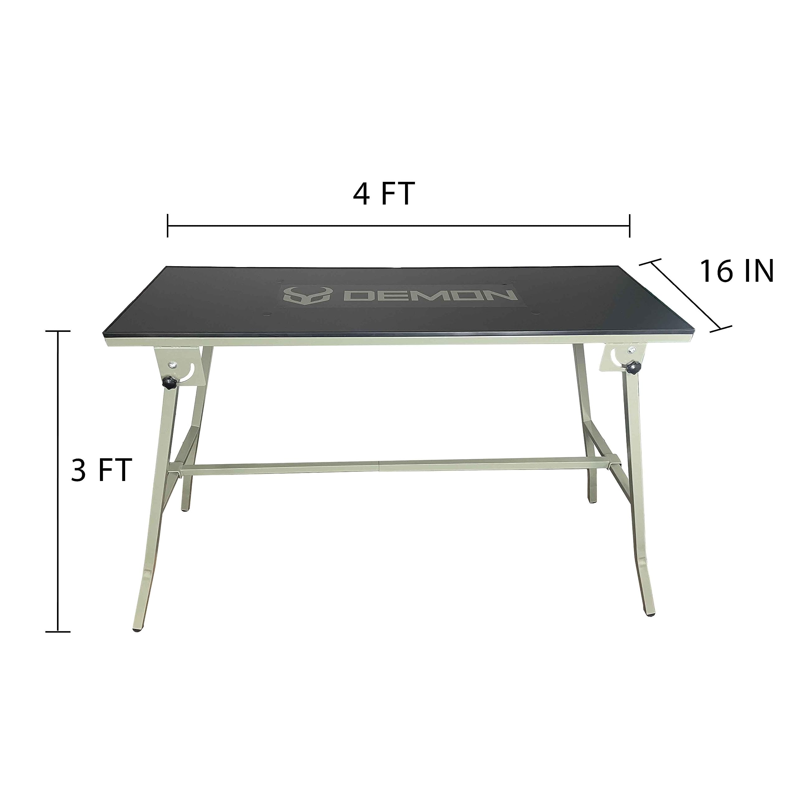 DEMON UNITED Ultimate Ski and Snowboard Tuning and Wax Bench, Waxing Table with Foldable Legs, Compact Design for Easy Travel and Setup