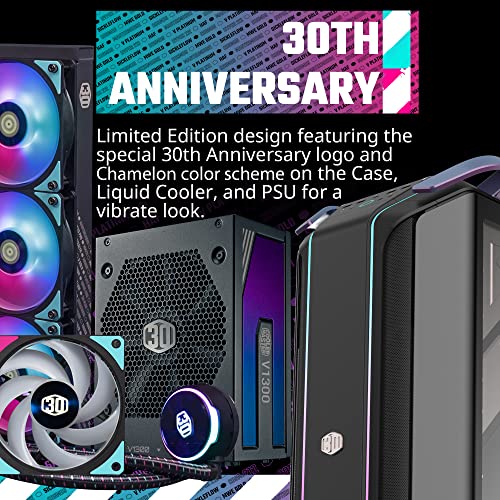 Cooler Master 30th Year Anniversary Cosmos Infinity Gaming PC Desktop – AMD Ryzen 9 7950X - NVIDIA GeForce RTX 4090-32GB DDR5-2TB M.2 NVMe SSD – WiFi - Windows 11 Pro