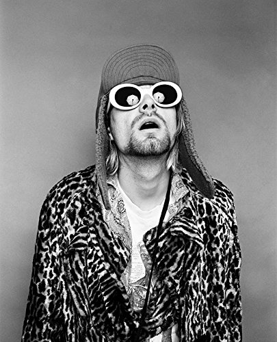 Colorful Oval Kurt Cobain Inspired Mod Round Pop Fashion Sunglasses (Pink, Black)